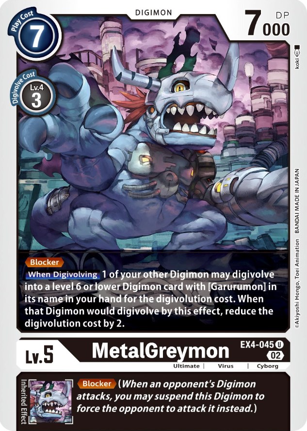 MetalGreymon - EX4-045 - Alternative Being Booster - Digimon Card Game