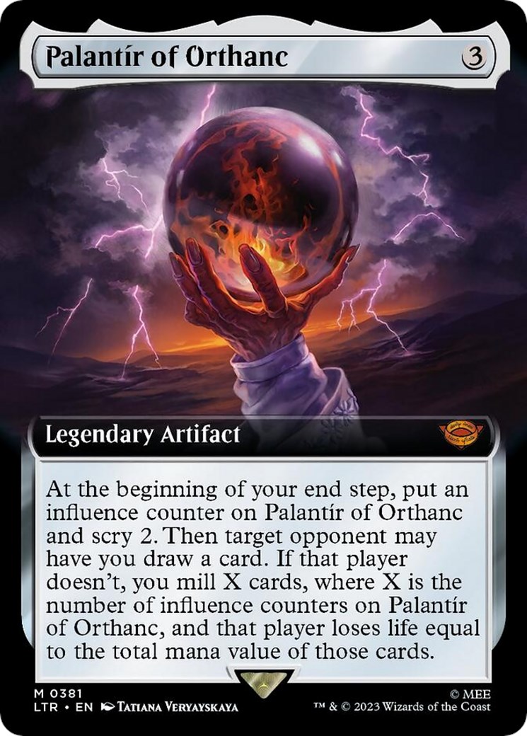 Palantir of Orthanc (Extended Art) - Universes Beyond: The Lord of the ...