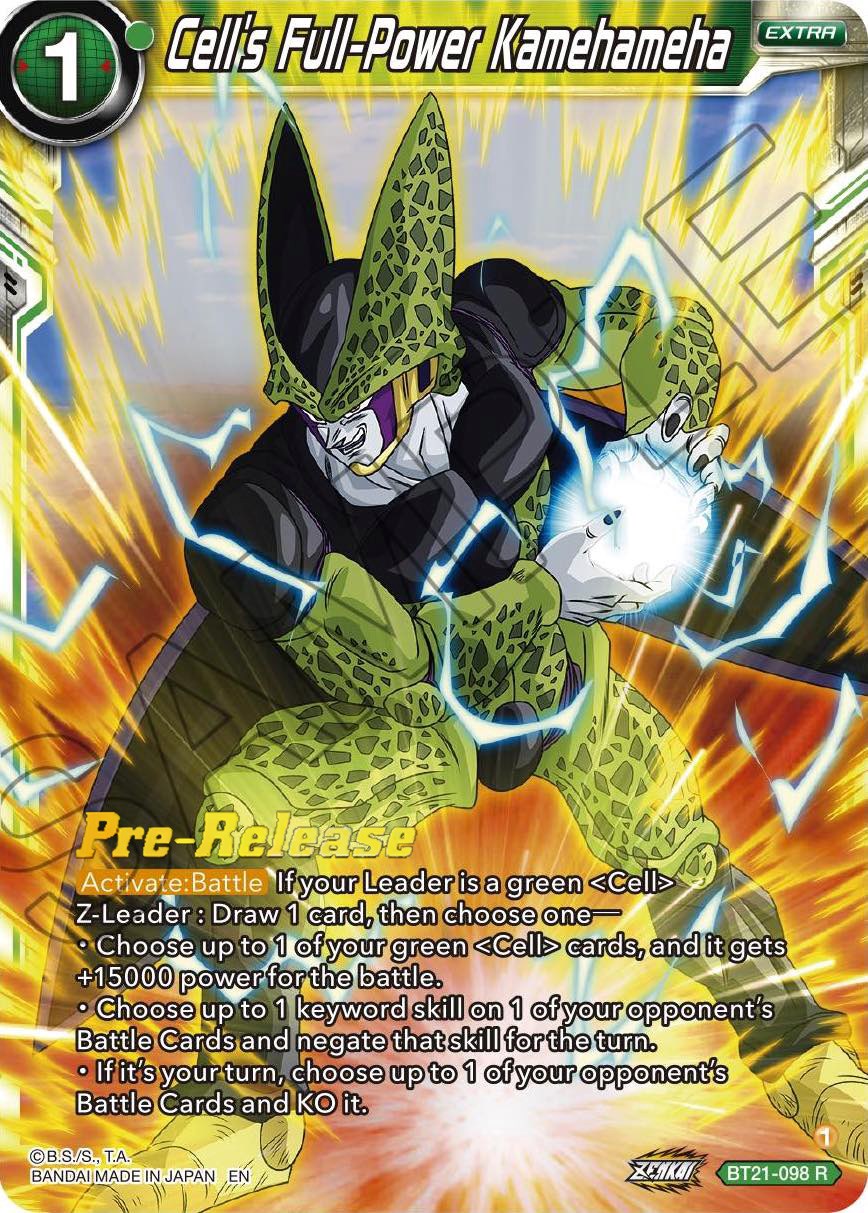 Cell's Full-Power Kamehameha - Wild Resurgence Pre-Release Cards ...