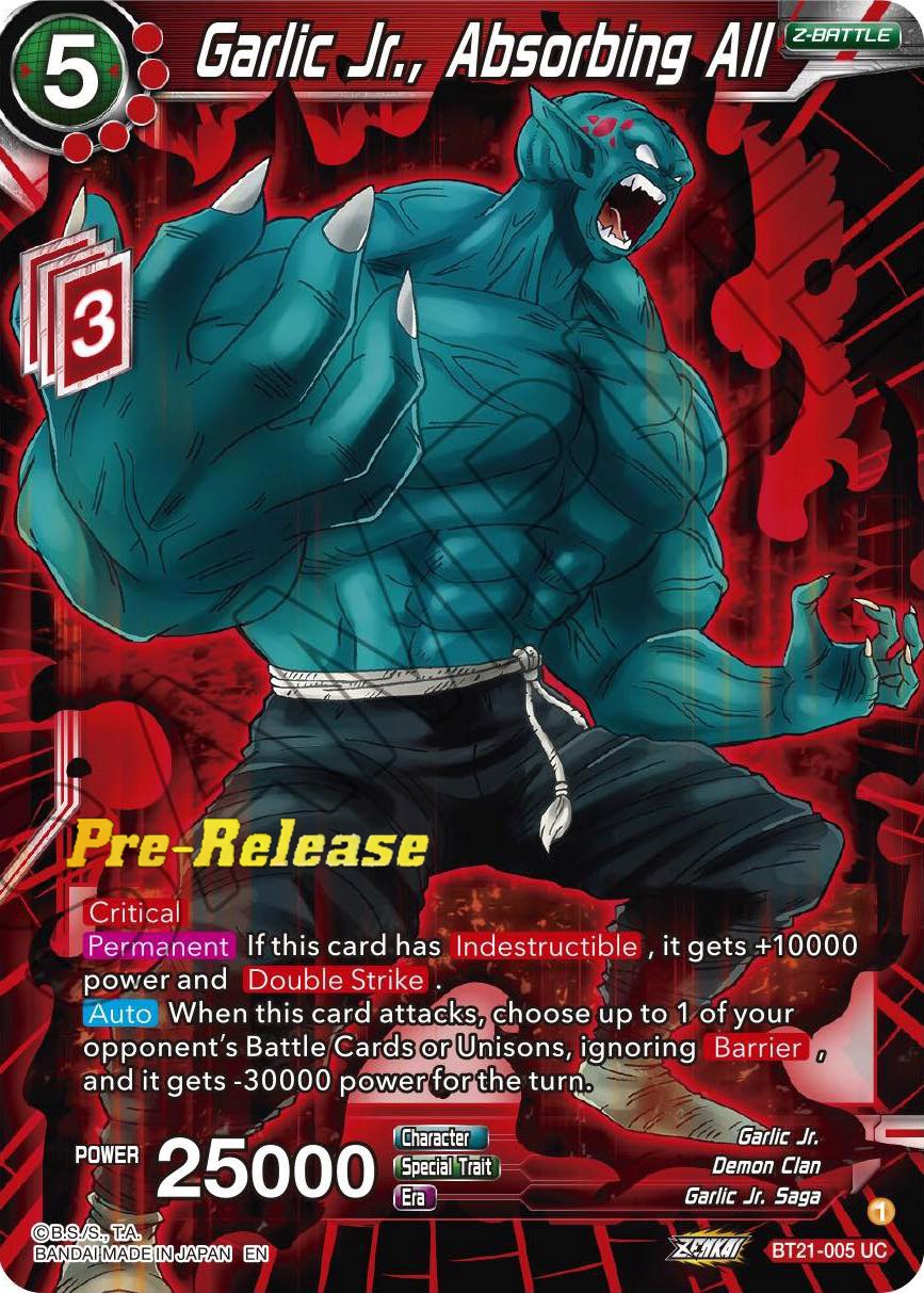 Garlic Jr., Absorbing All - Wild Resurgence Pre-Release Cards - Dragon ...