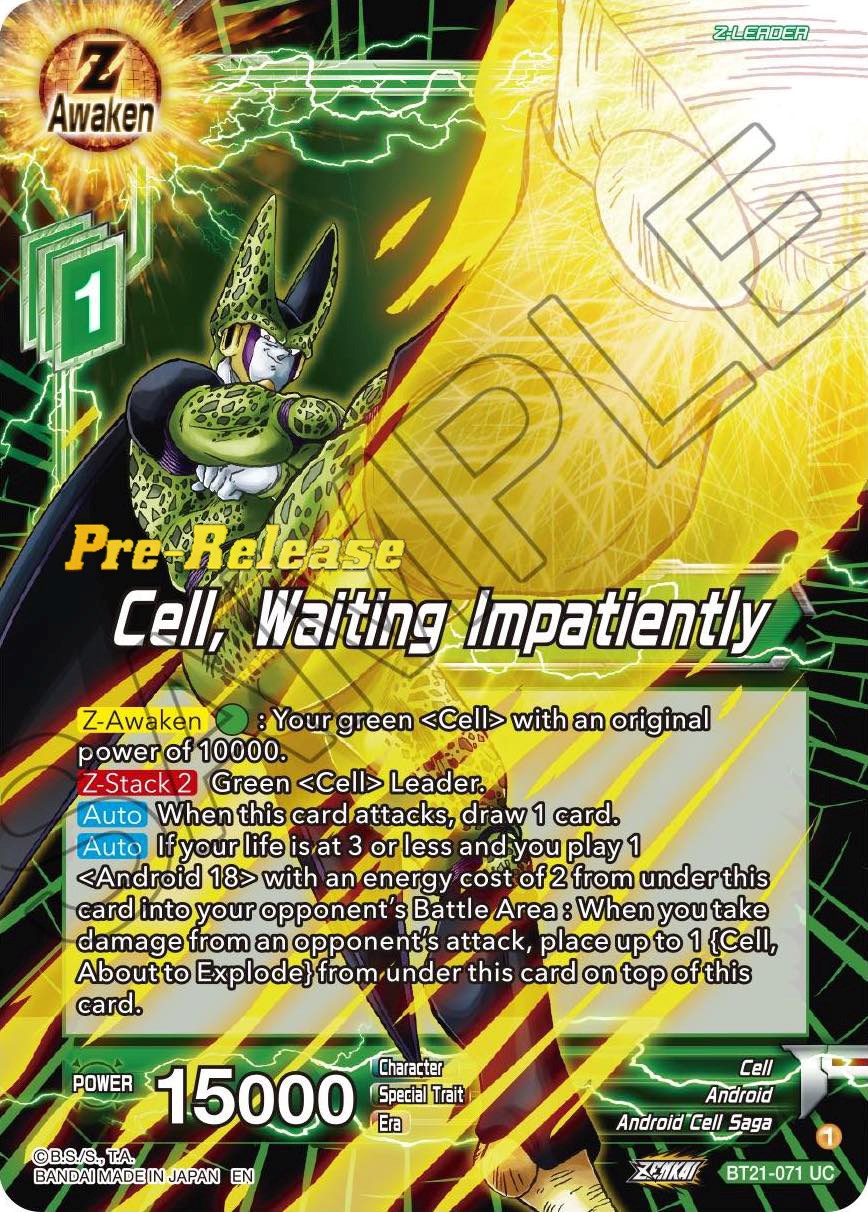 Cell, Waiting Impatiently - Wild Resurgence Pre-Release Cards - Dragon ...