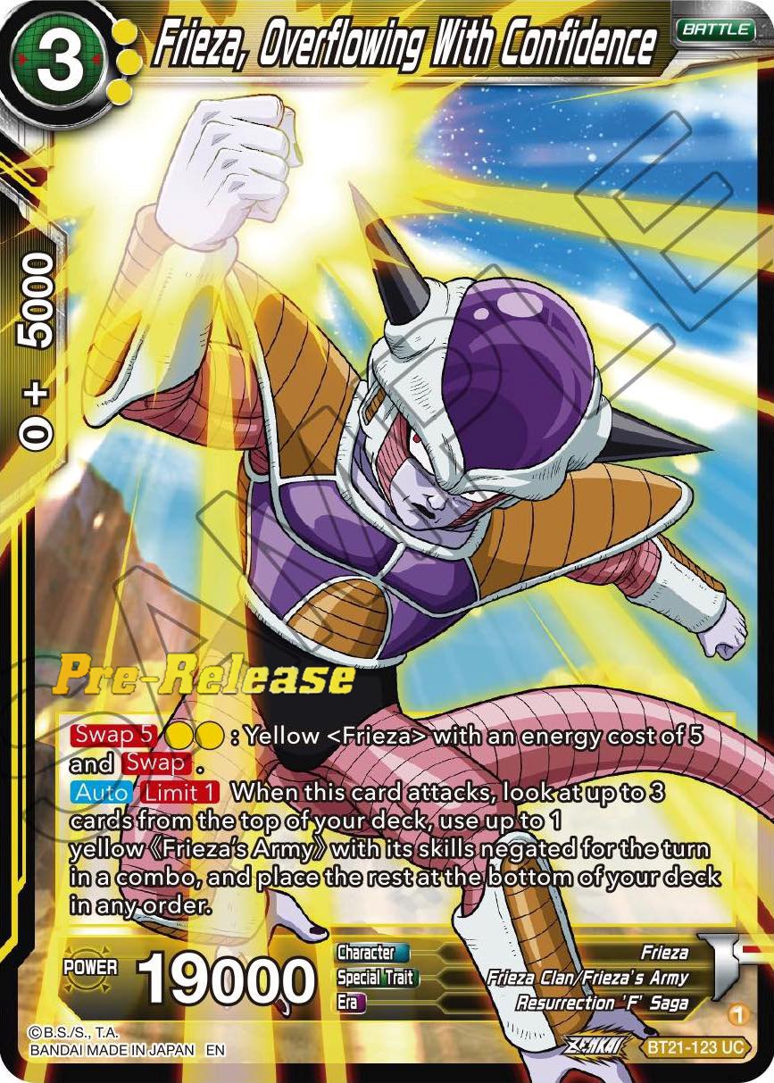 Frieza, Overflowing With Confidence - Wild Resurgence Pre-Release Cards ...