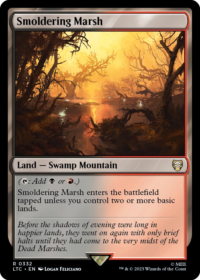 Smoldering Marsh - Commander: The Lord of the Rings: Tales of Middle-earth - Magic: The Gathering