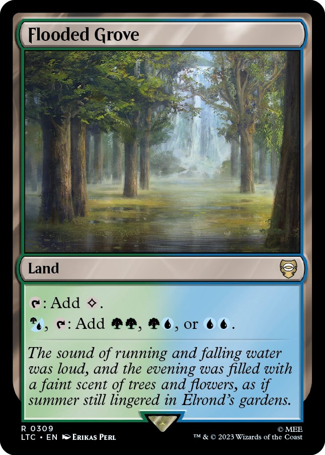 Flooded Grove - Commander: The Lord of the Rings: Tales of Middle-earth - Magic: The Gathering