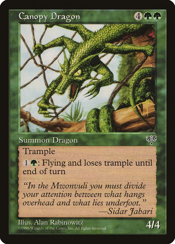 Canopy Dragon - Mirage - Magic: The Gathering
