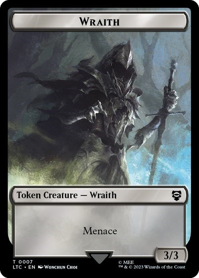 Wraith // Dragon Double-Sided Token - Commander: The Lord of the Rings ...