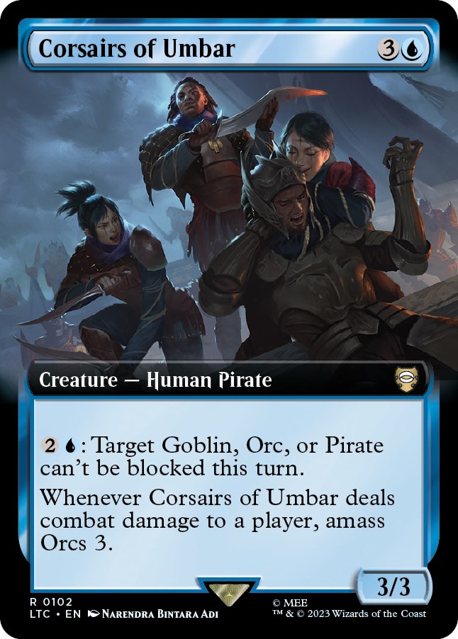 Corsairs of Umbar (Extended Art) - Commander: The Lord of the Rings ...