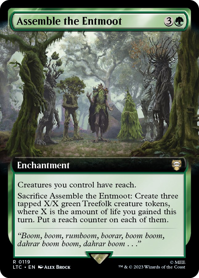 Assemble the Entmoot (Extended Art) - Commander: The Lord of the Rings ...