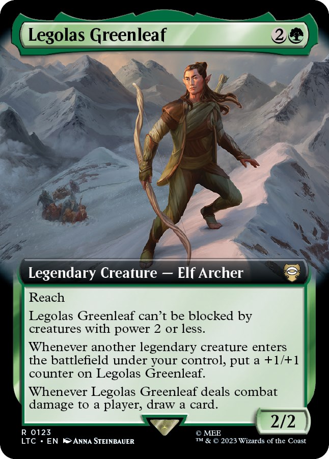 Legolas Greenleaf (Extended Art) - Commander: The Lord of the Rings ...