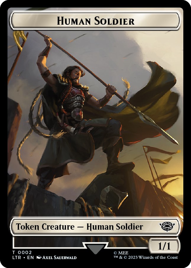 Human Soldier Token (0002) - Universes Beyond: The Lord of the Rings ...
