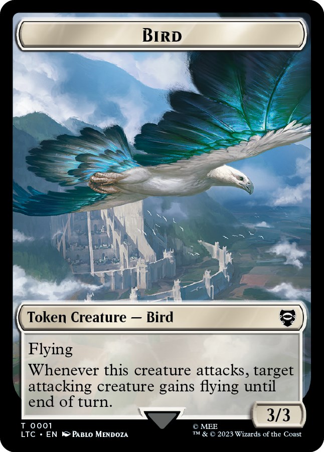 Bird (0001) // Goat Double-Sided Token - Commander: The Lord of the ...