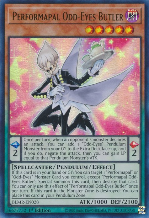 Performapal Odd-Eyes Butler - Battles of Legend: Monstrous Revenge - YuGiOh