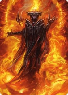 Sauron, the Dark Lord Art Card - Art Series: Universes Beyond: The Lord ...