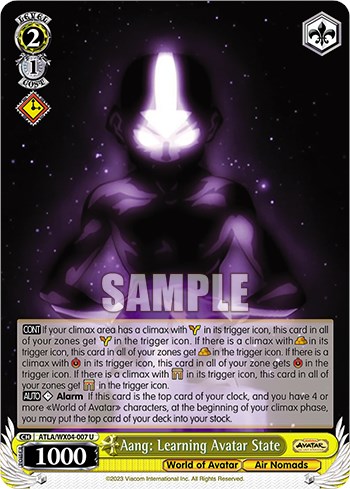 Aang: Learning Avatar State - Avatar: The Last Airbender - Weiss Schwarz