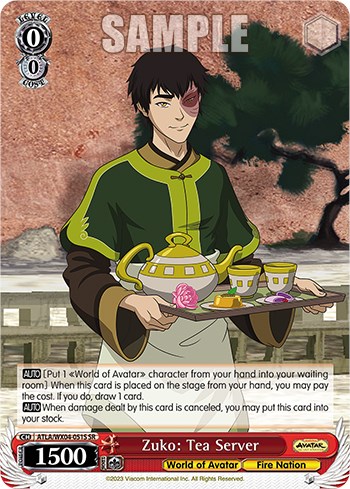 Zuko: Tea Server (SR) - Avatar: The Last Airbender - Weiss Schwarz