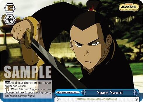 Space Sword - Avatar: The Last Airbender - Weiss Schwarz