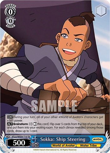 Sokka: Ship Steering - Avatar: The Last Airbender - Weiss Schwarz