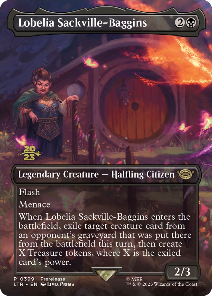 Lobelia Sackville-Baggins (0399) - Prerelease Cards - Magic: The Gathering