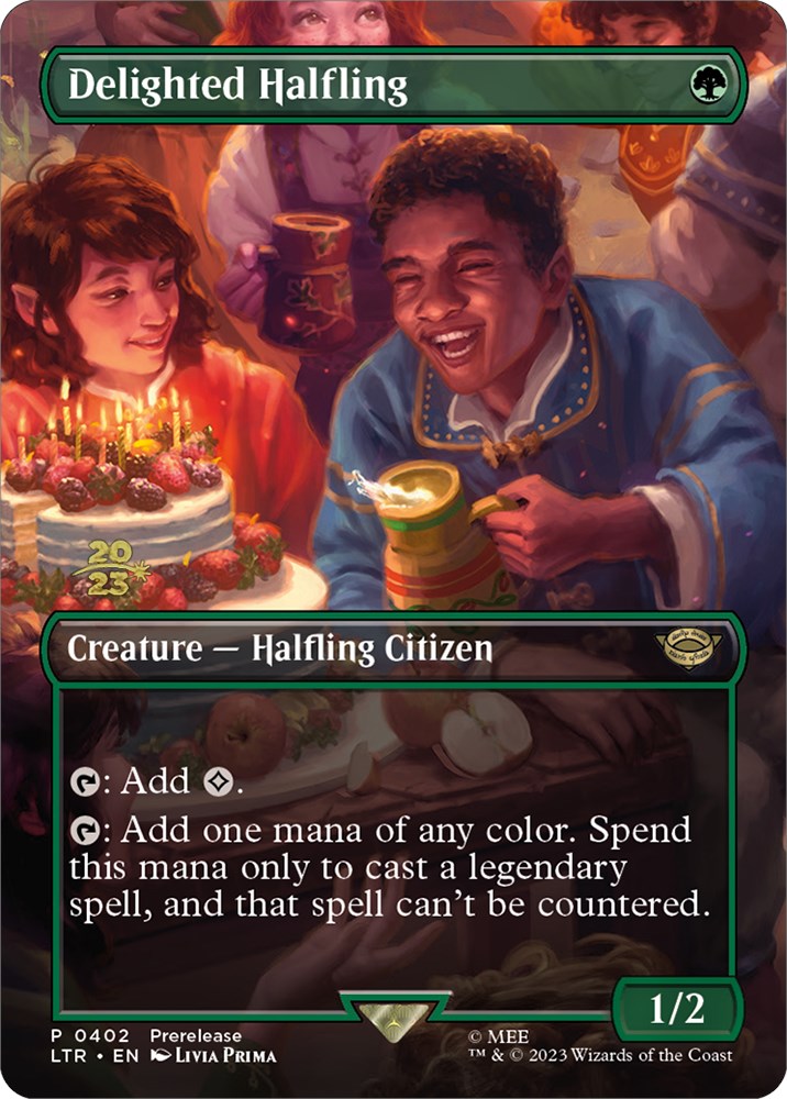 Delighted Halfling (0402) - Prerelease Cards - Magic: The Gathering