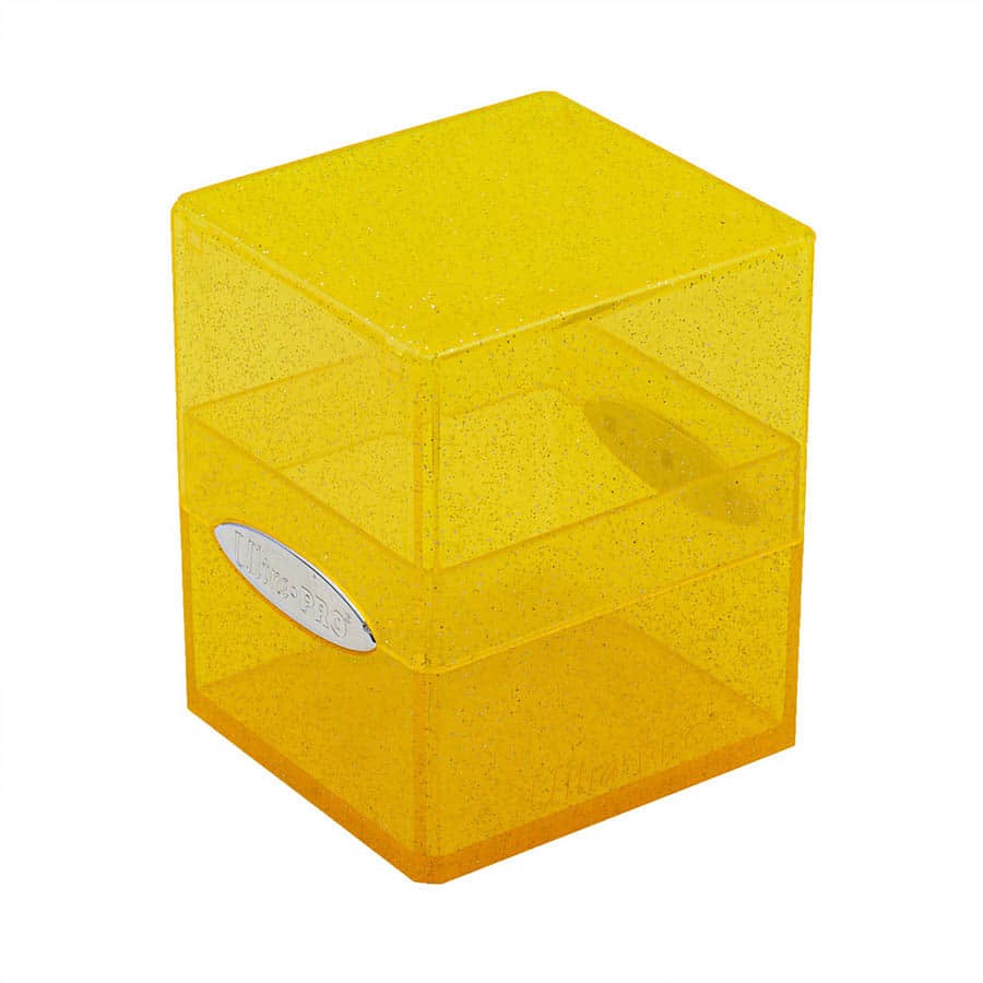 Satin Cube - Glitter Yellow - Ultra Pro Deck Boxes - Deck Boxes