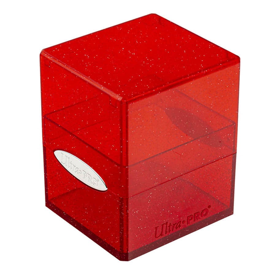 Satin Cube - Glitter Red - Ultra Pro Deck Boxes - Deck Boxes