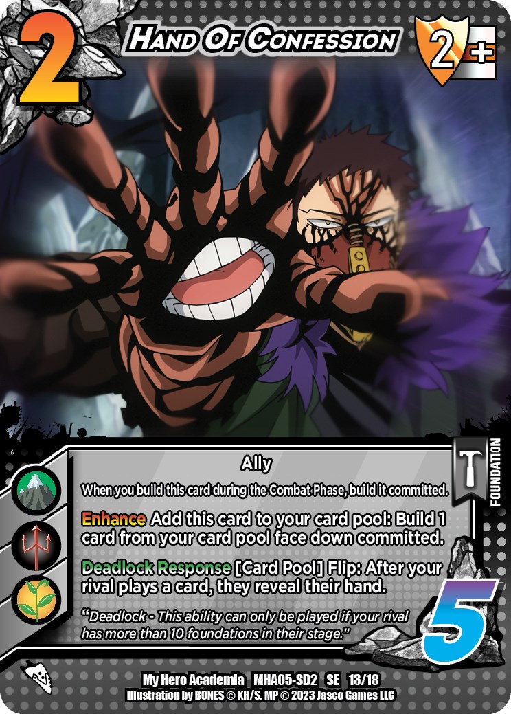 Hand of Confession - UniVersus: My Hero Academia: Undaunted Raid ...