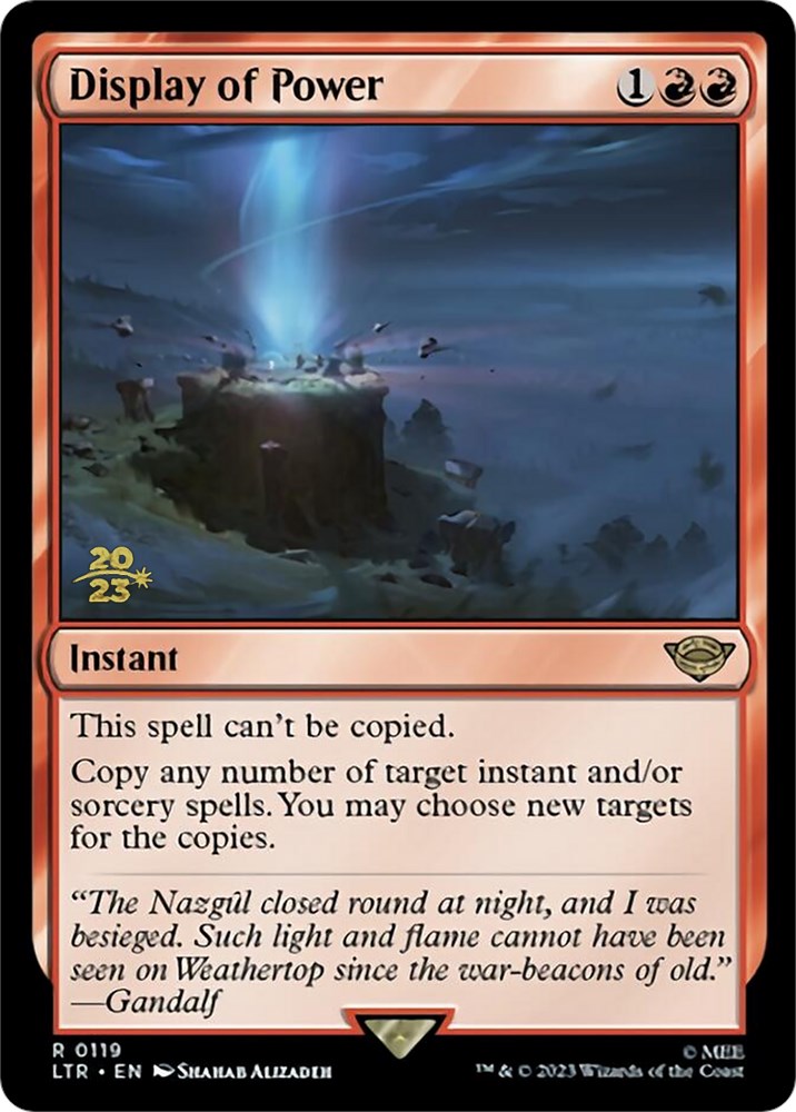 Display of Power - Prerelease Cards - Magic: The Gathering