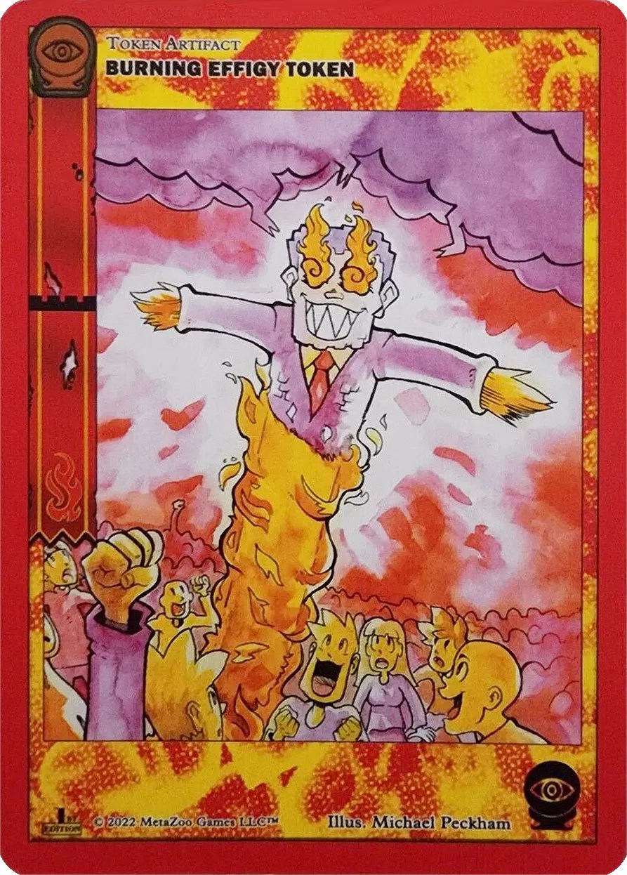 Burning Effigy Token - Seance: First Edition - MetaZoo