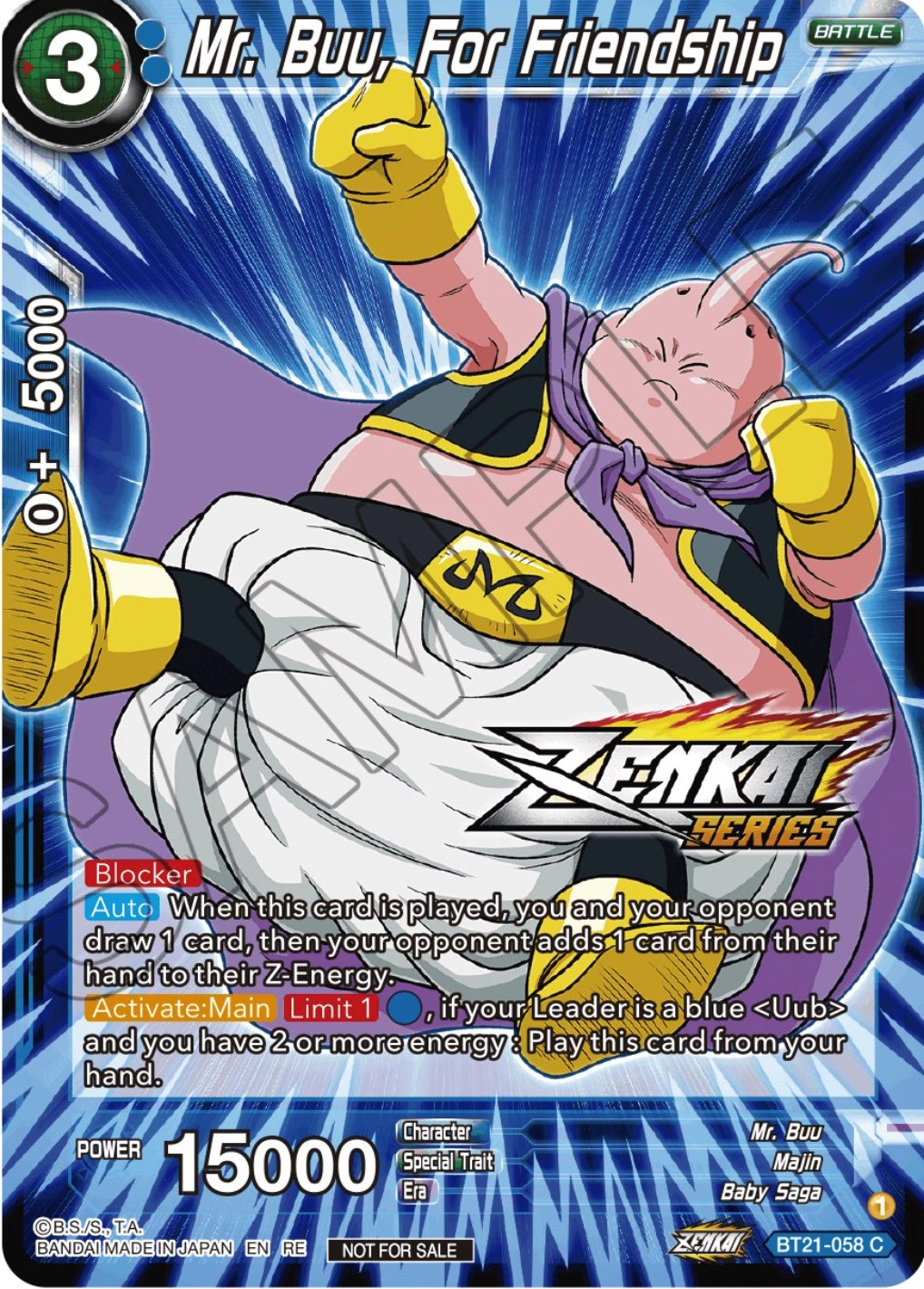 Mr. Buu, For Friendship (Event Pack 12) - Tournament Promotion Cards ...