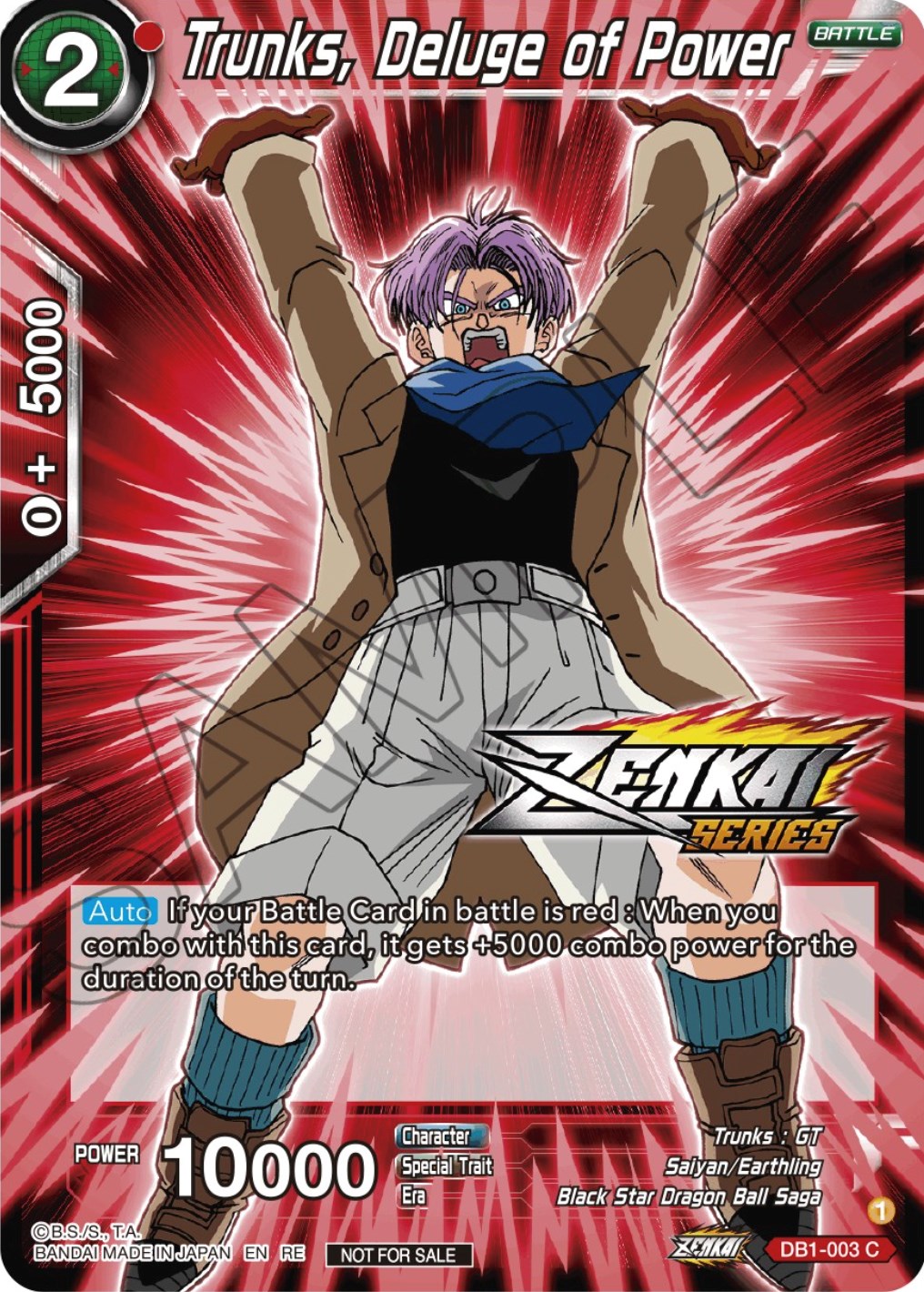 Trunks, Deluge of Power (Event Pack 12) - Tournament Promotion Cards ...