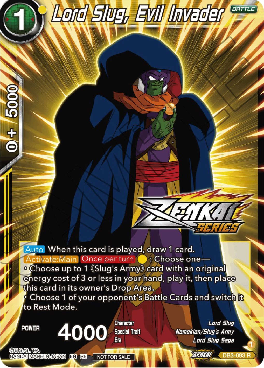 Lord Slug, Evil Invader (Event Pack 12) - Tournament Promotion Cards - Dragon Ball Super: Masters