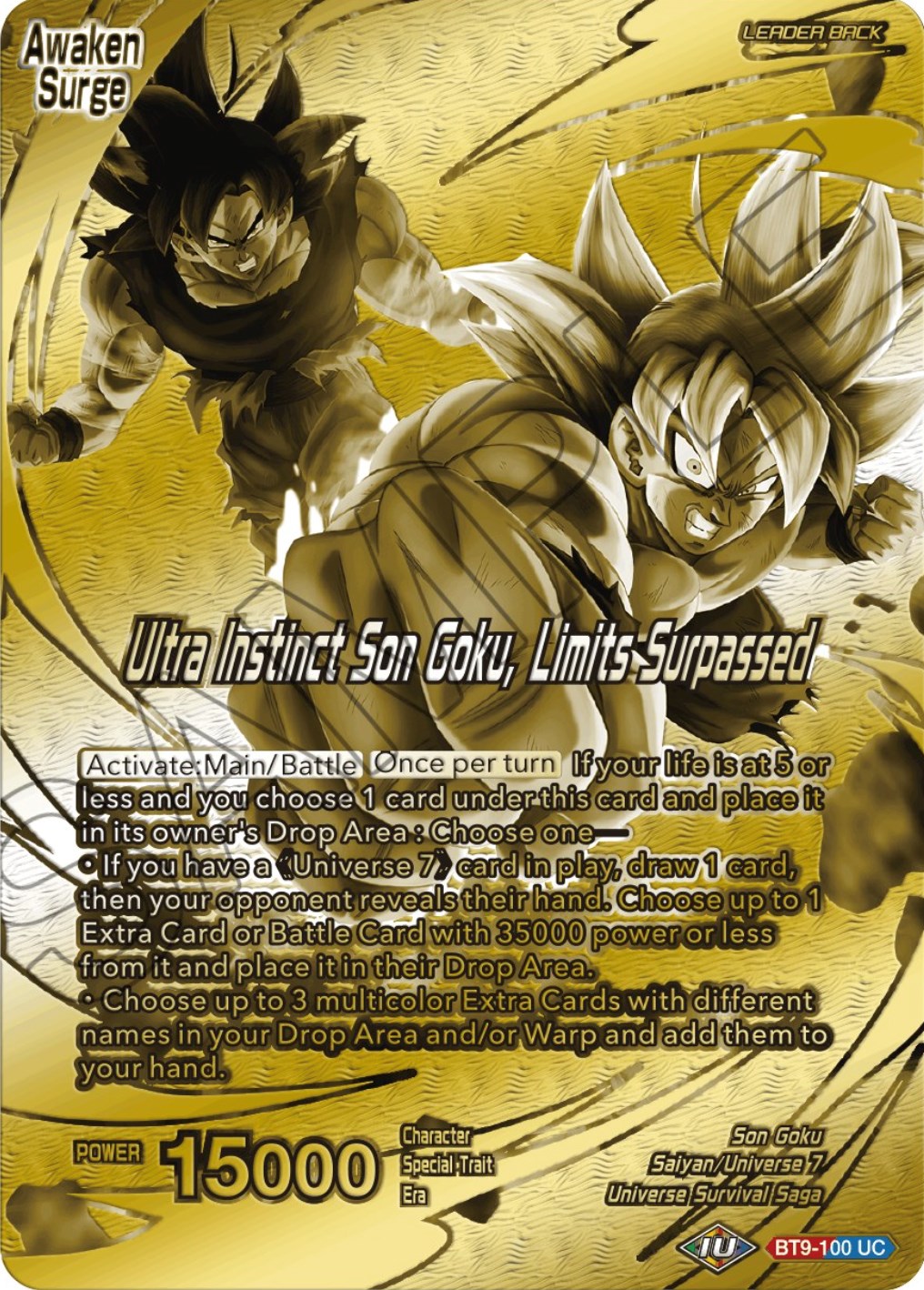 Son Goku // Ultra Instinct Son Goku, Limits Surpassed (Championship ...
