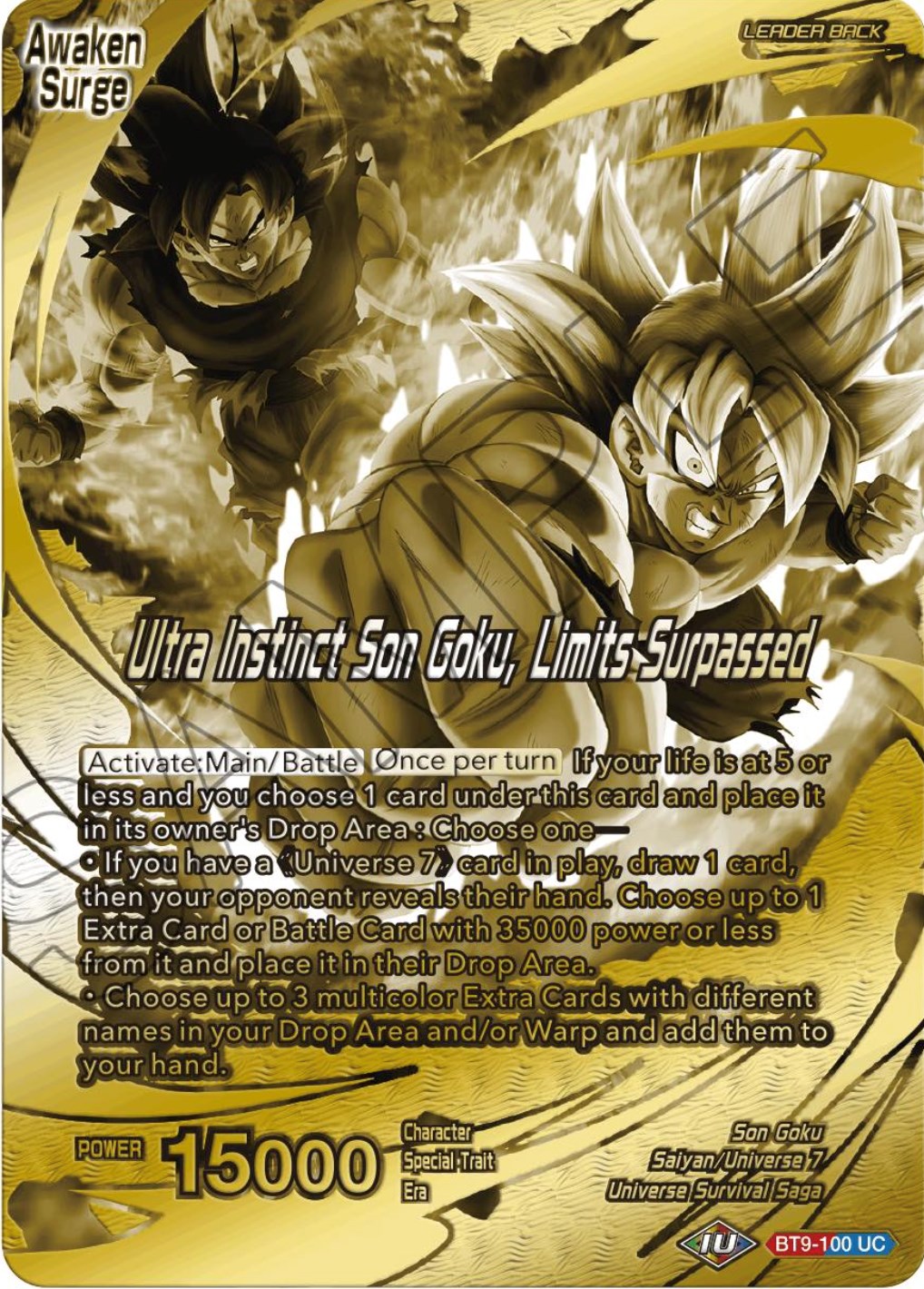 Son Goku // Ultra Instinct Son Goku, Limits Surpassed (Championship ...