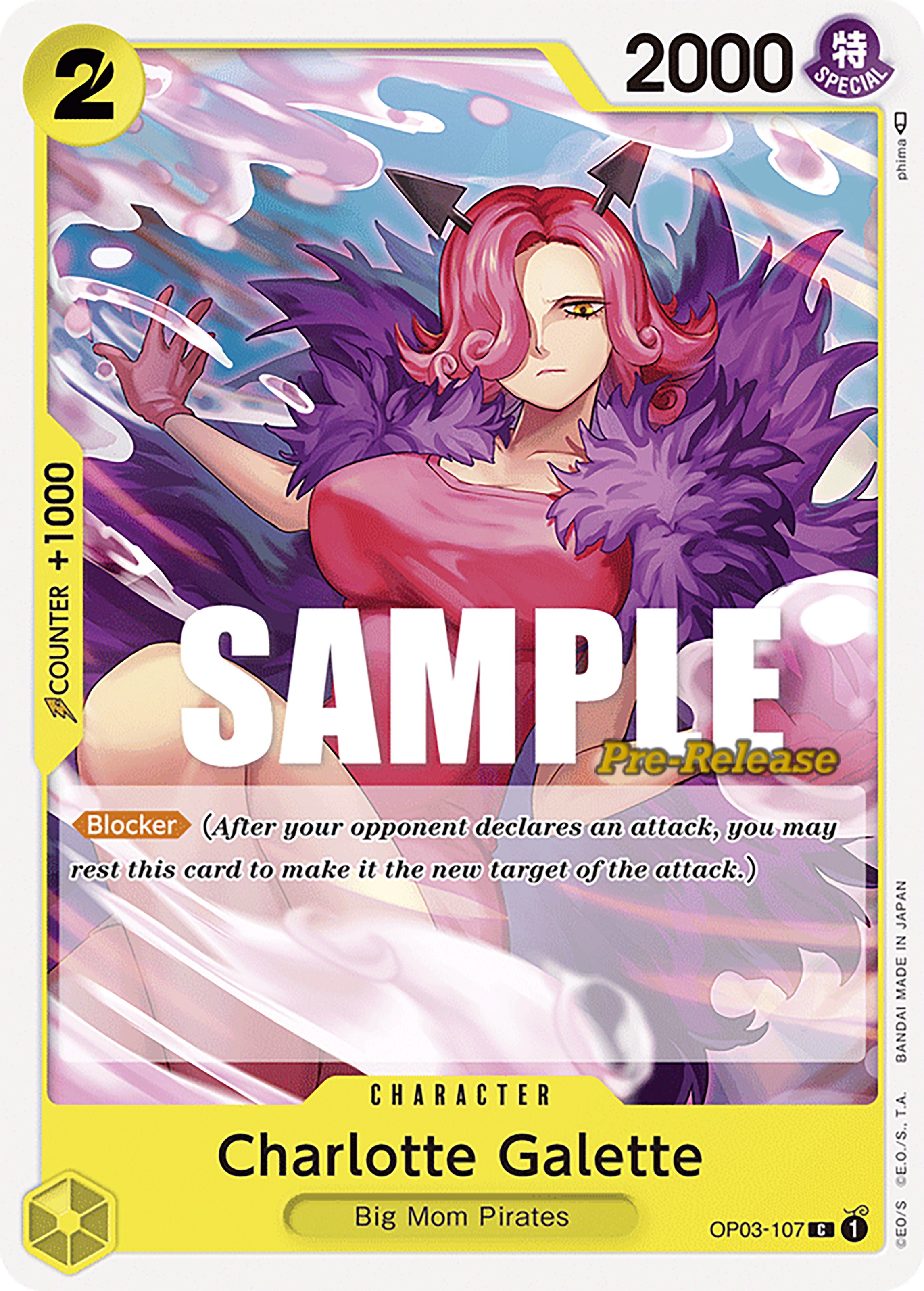 Charlotte Galette - Pillars of Strength Pre-Release Cards - One Piece ...