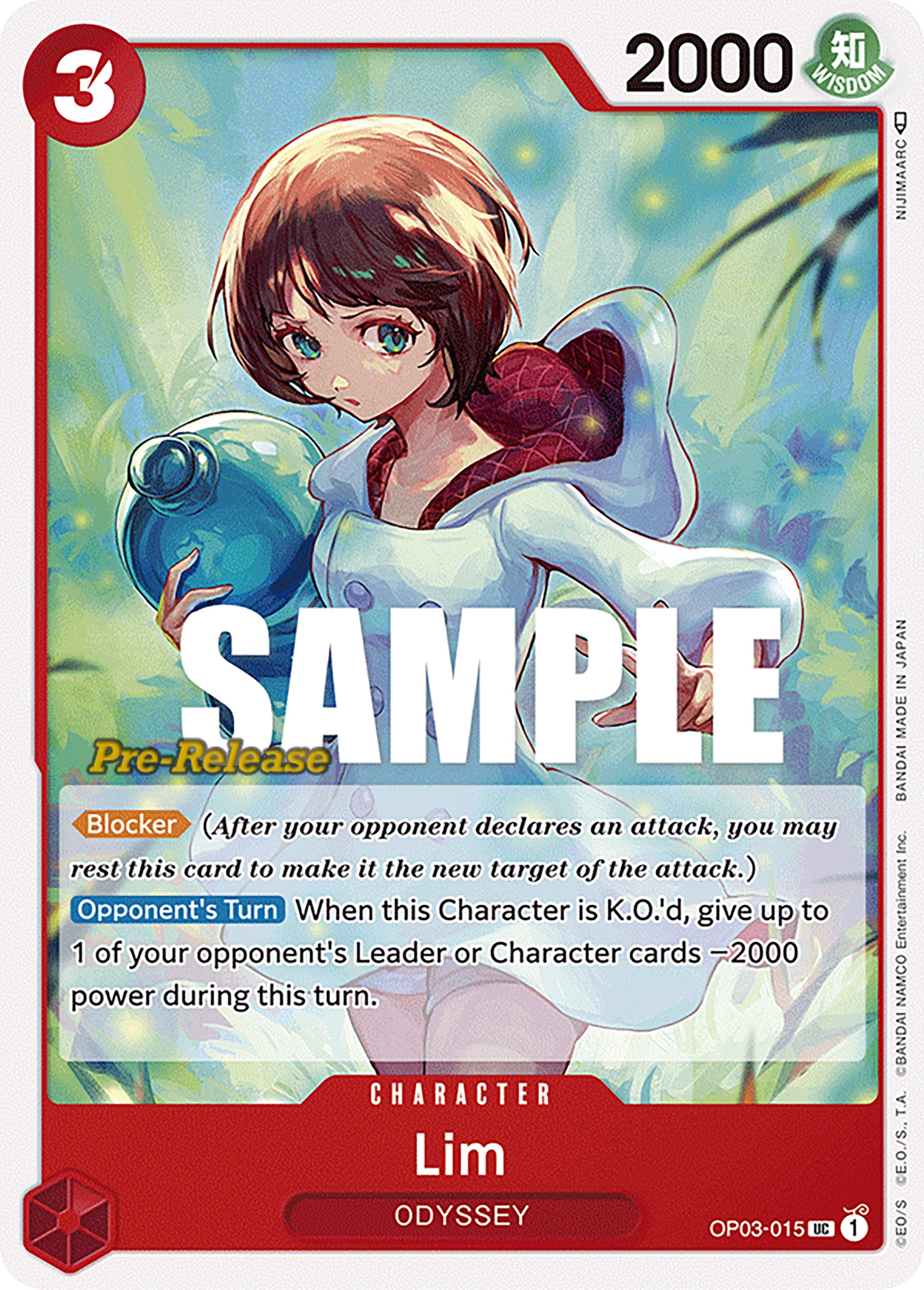 Lim - Pillars of Strength Pre-Release Cards - One Piece Card Game