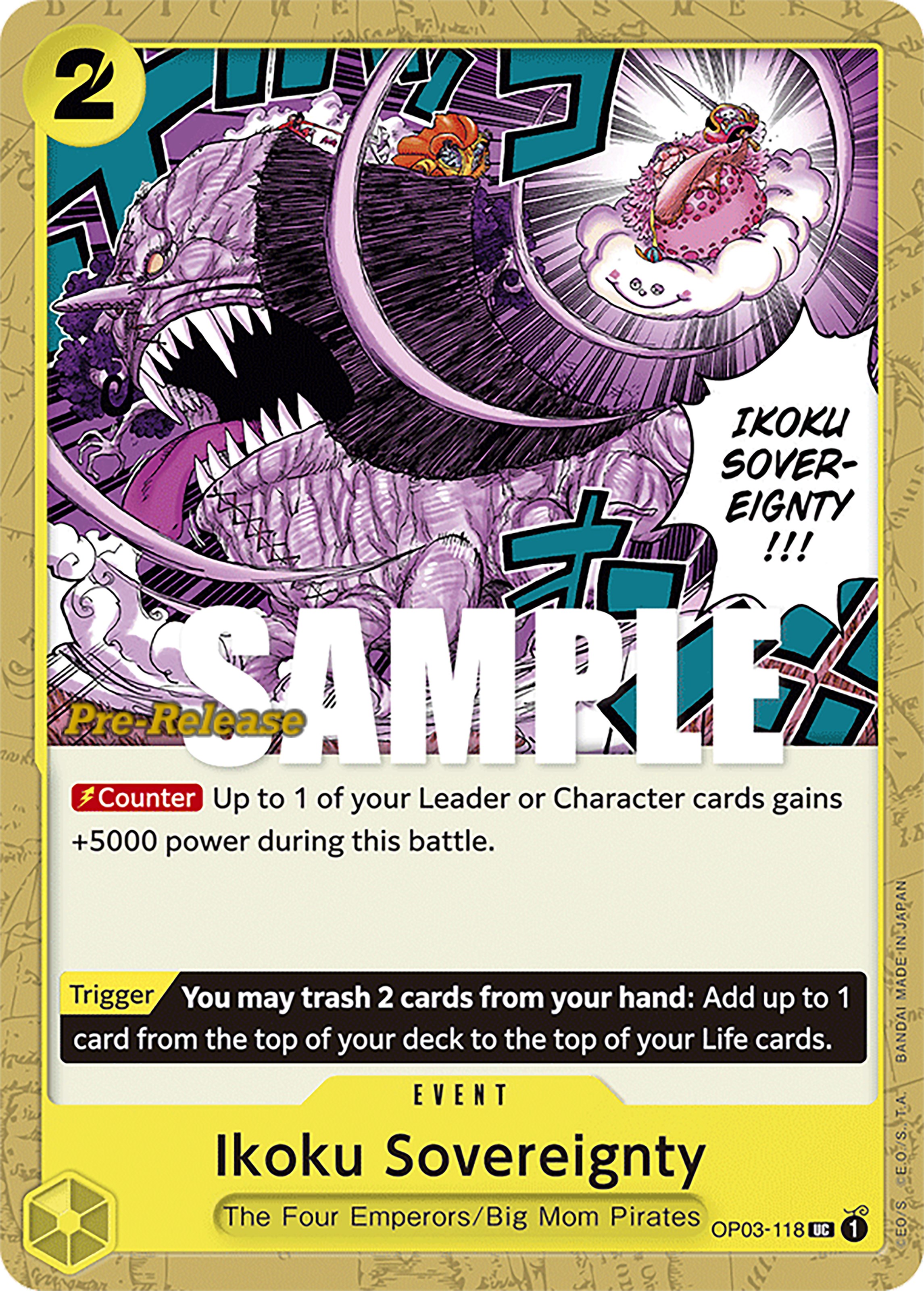 Ikoku Sovereignty - Pillars of Strength Pre-Release Cards - One Piece ...