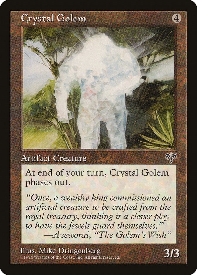 Crystal Golem - Mirage - Magic: The Gathering