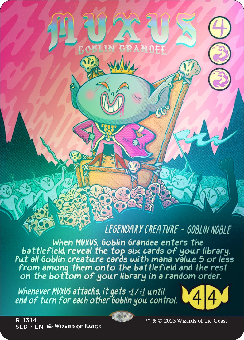 Muxus, Goblin Grandee (Rainbow Foil) - Secret Lair Drop Series - Magic ...