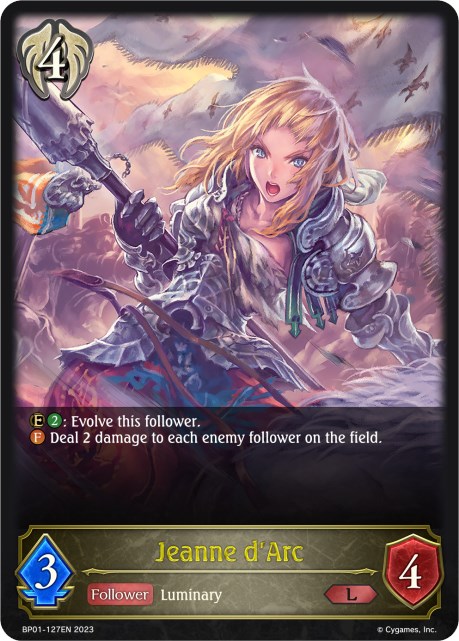 Jeanne d'Arc - BP01: Advent of Genesis - Shadowverse: Evolve