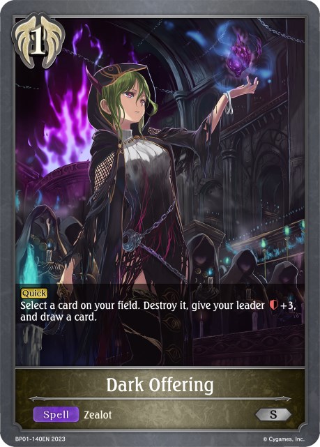 Dark Offering - BP01: Advent of Genesis - Shadowverse: Evolve