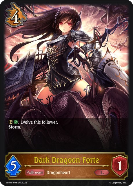 Dark Dragoon Forte - BP01: Advent of Genesis - Shadowverse: Evolve