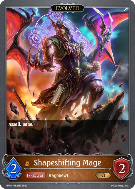 Shapeshifting Mage (Evolved) - BP01: Advent of Genesis - Shadowverse ...