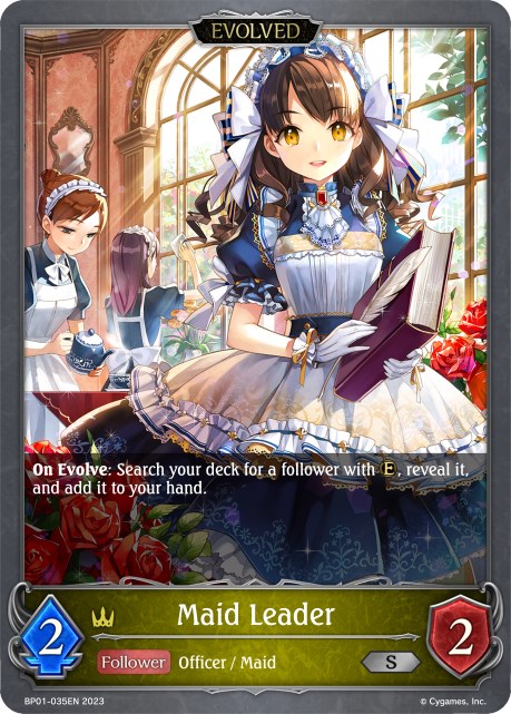 Maid Leader (Evolved) - BP01: Advent of Genesis - Shadowverse