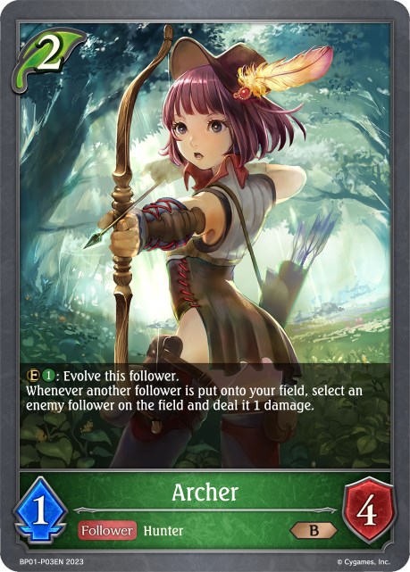 Archer - P03EN (Foil) - BP01: Advent of Genesis - Shadowverse: Evolve