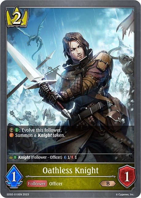 Oathless Knight - SD02: Blade of Resentment - Shadowverse