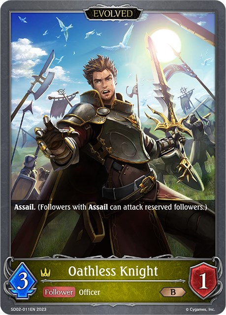 Oathless Knight (Evolved) - SD02: Blade of Resentment - Shadowverse: Evolve