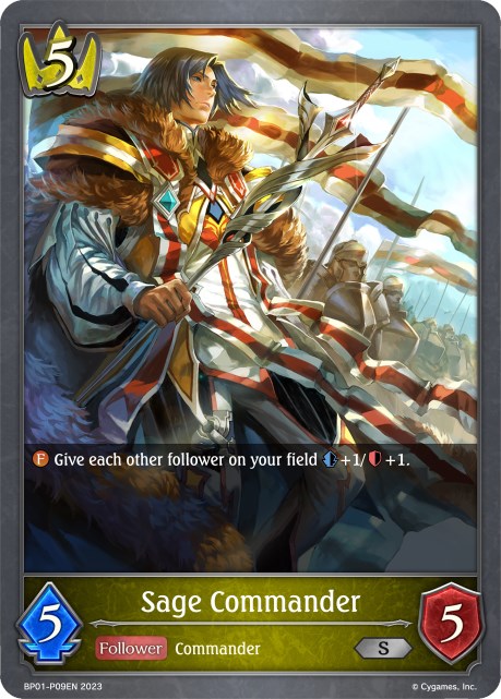 Sage Commander - P09EN (Foil) - BP01: Advent of Genesis - Shadowverse ...