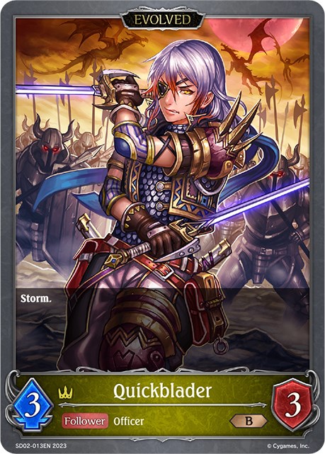 Quickblader (Evolved) - SD02: Blade of Resentment - Shadowverse: Evolve