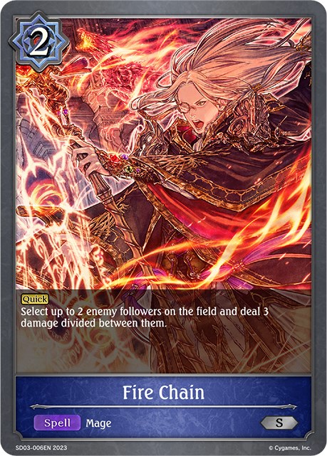 Fire Chain - SD03: Mysteries of Conjuration - Shadowverse