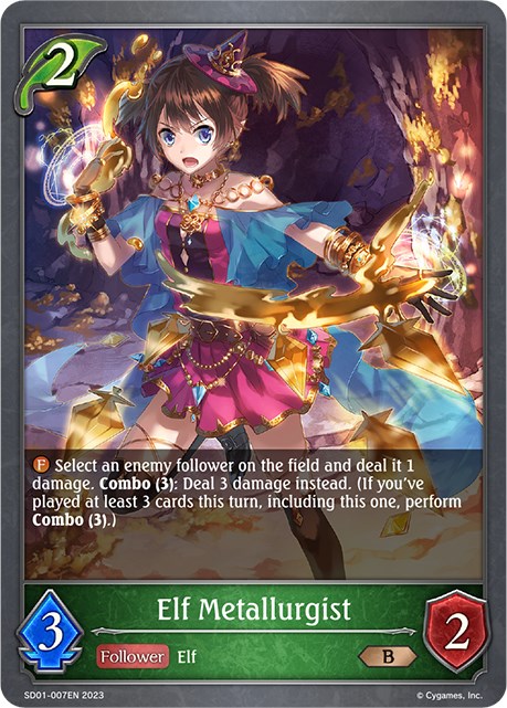 Elf Metallurgist - SD01: Regal Fairy Princess - Shadowverse: Evolve